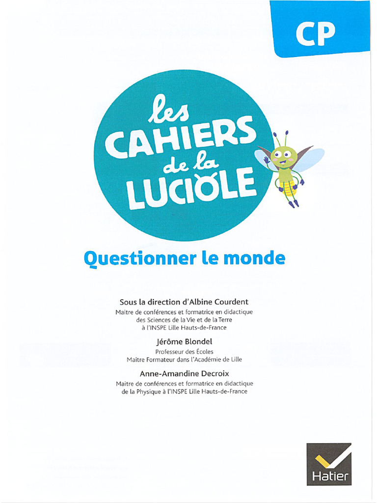 LES CAHIERS DE LA LUCIOLE matière, vivant, objets techniques | PDF