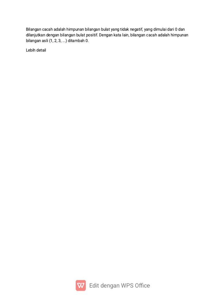 bilangan cacah dan macam macam | PDF