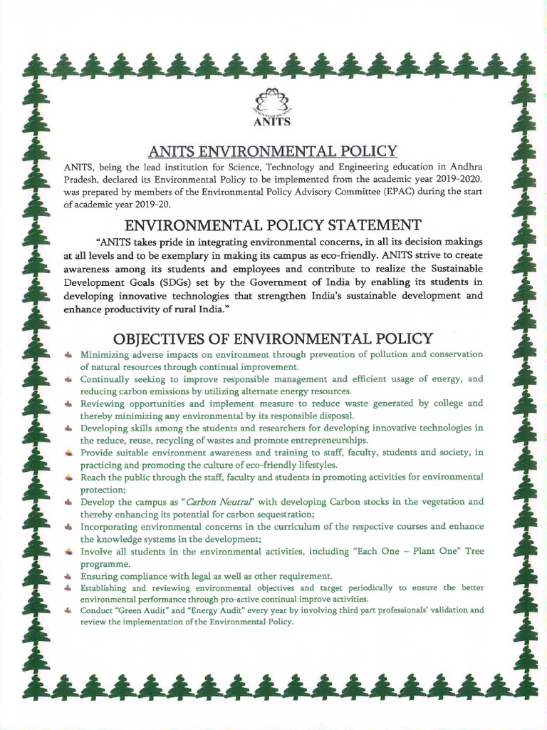 Environmental Policy | PDF