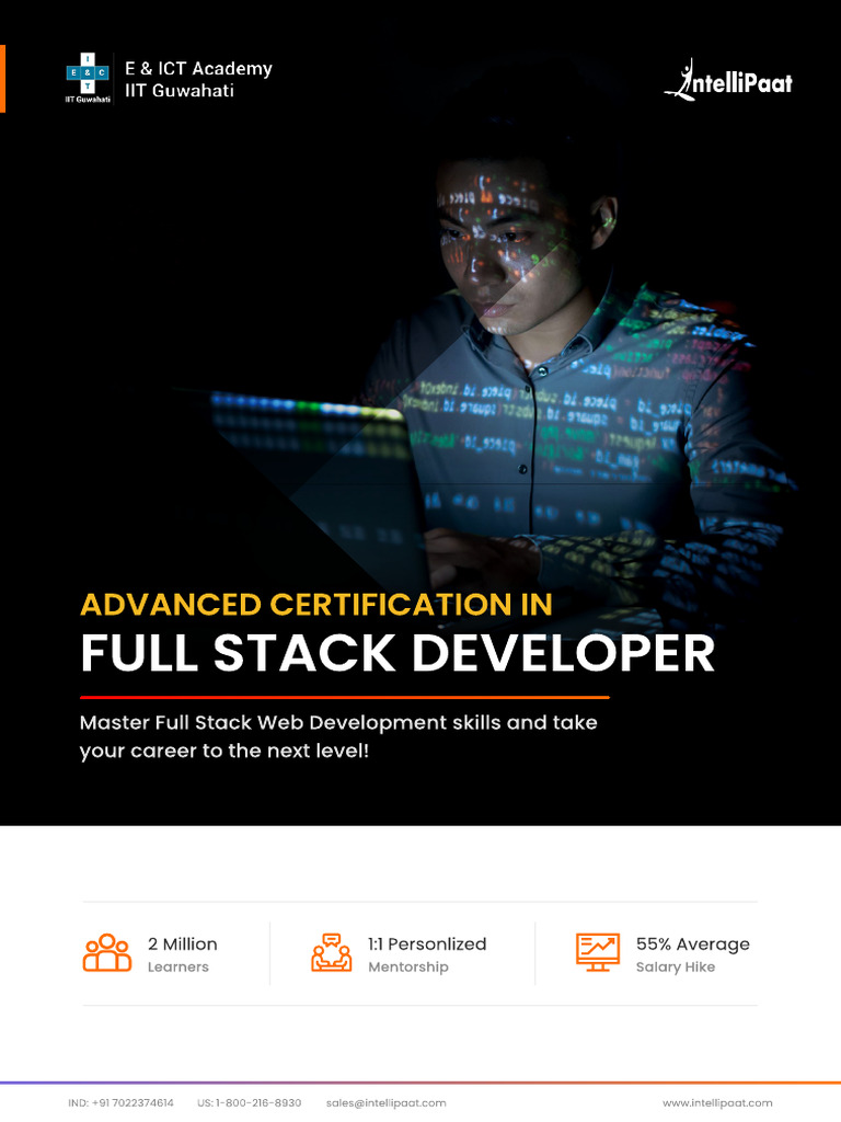 Advanced Certification in Full Stack Developer Course IITG | PDF ...
