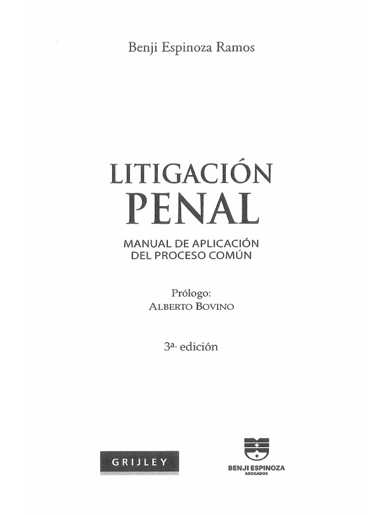 El Juicio Benji Espinoza | PDF