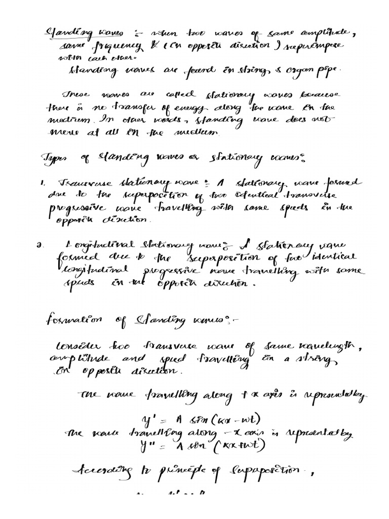Standing Waves | PDF