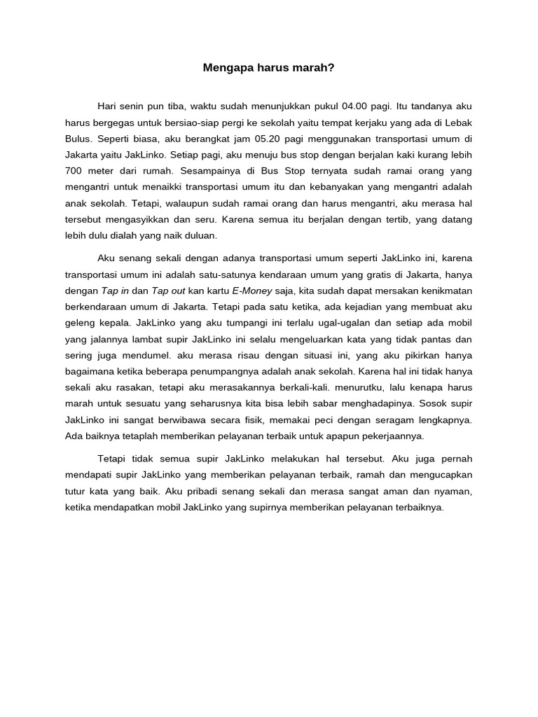 Pelayanan Supir JakLinko di Jakarta | PDF