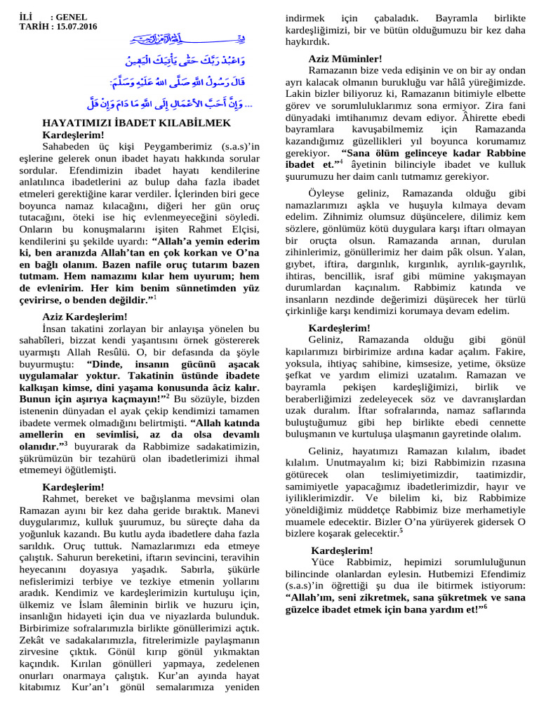 Hayatmz Badet Klabilmek | PDF