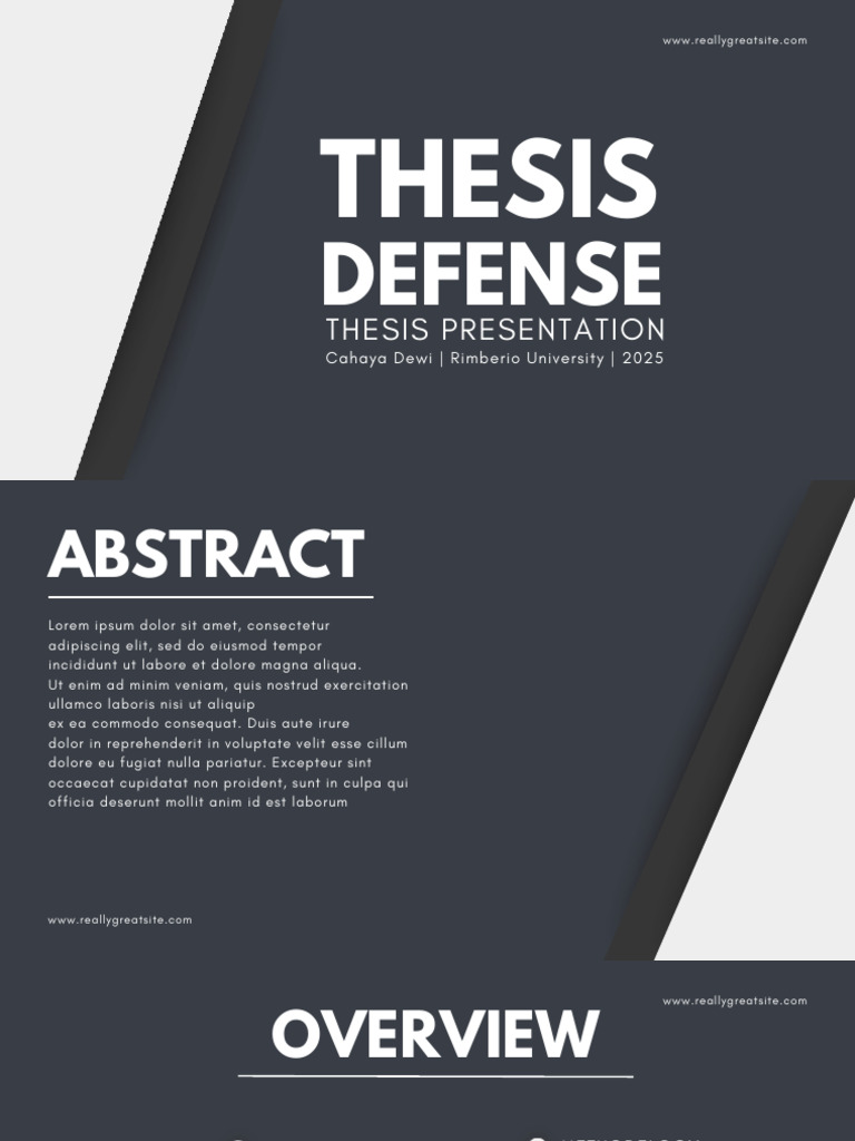 Thesis Defense at Rimberio University | PDF