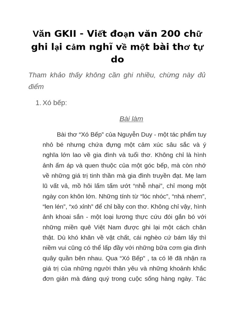 Văn GKII | PDF