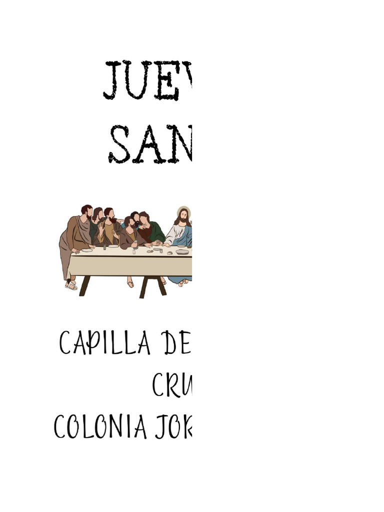 Cantos para Jueves Santo | PDF | Cristo (título) | Amor