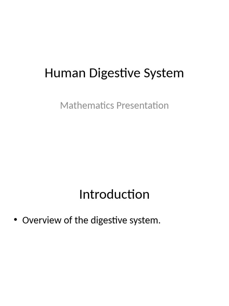 Science Human Digestive System | PDF