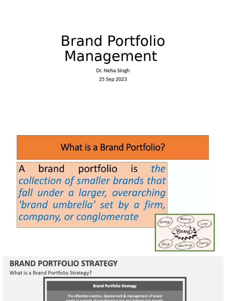 Brand Portfolio Management | PDF