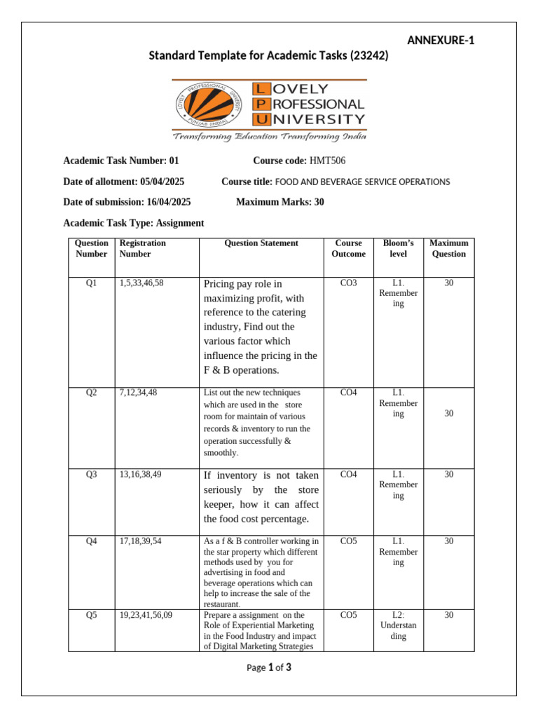 A2018003884 - 12360 - 5 - 2025 - Assignment CA 02 HMT 2 | PDF | Business Process | Business ...