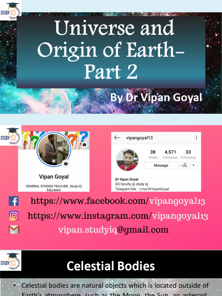 Universe and Origin of Earth - Part 2 | PDF | Sun | Aurora