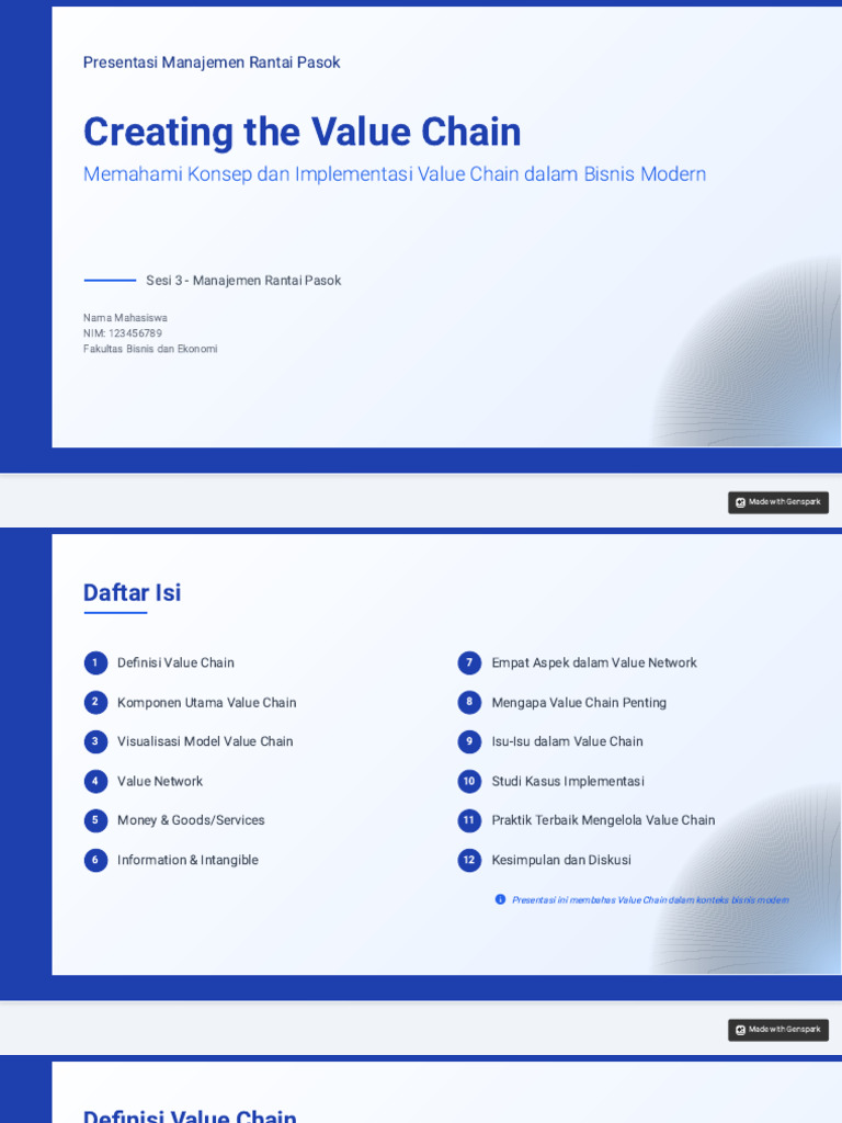 Value Chain Presentation | PDF