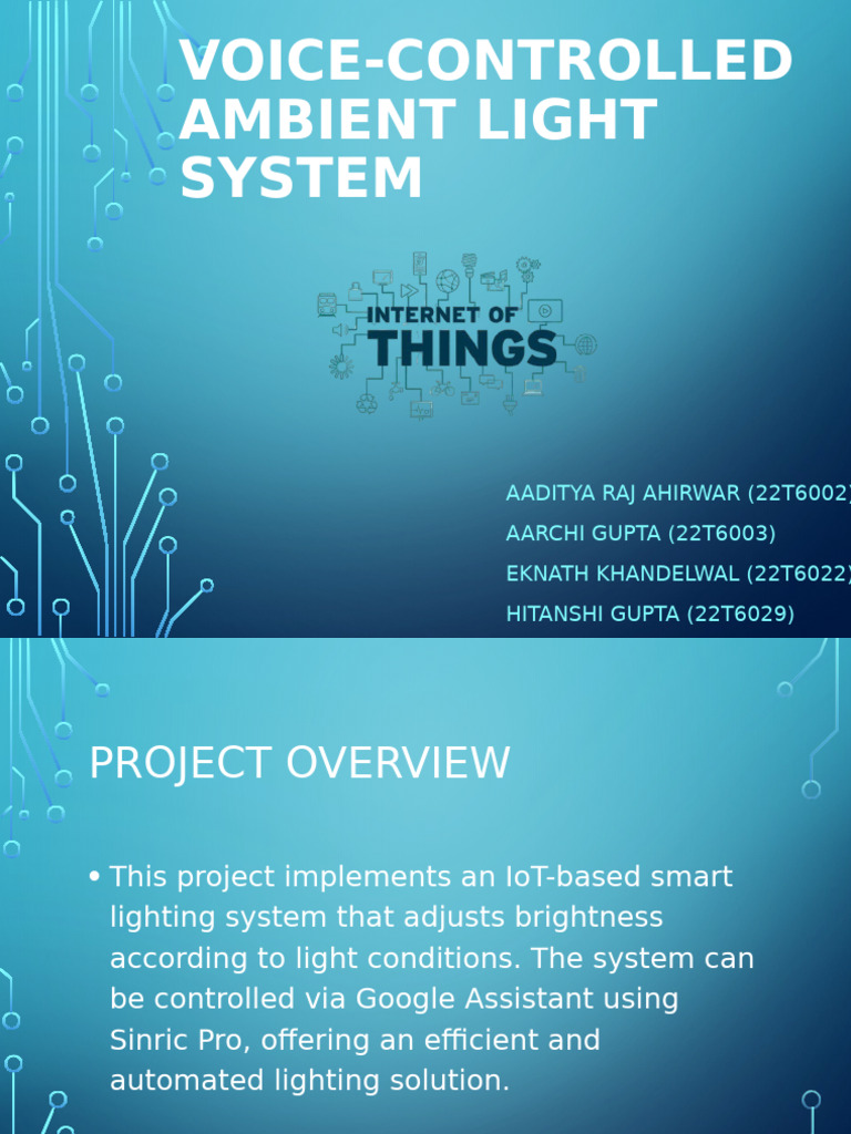 Voice Controlled Ambient Light System | PDF