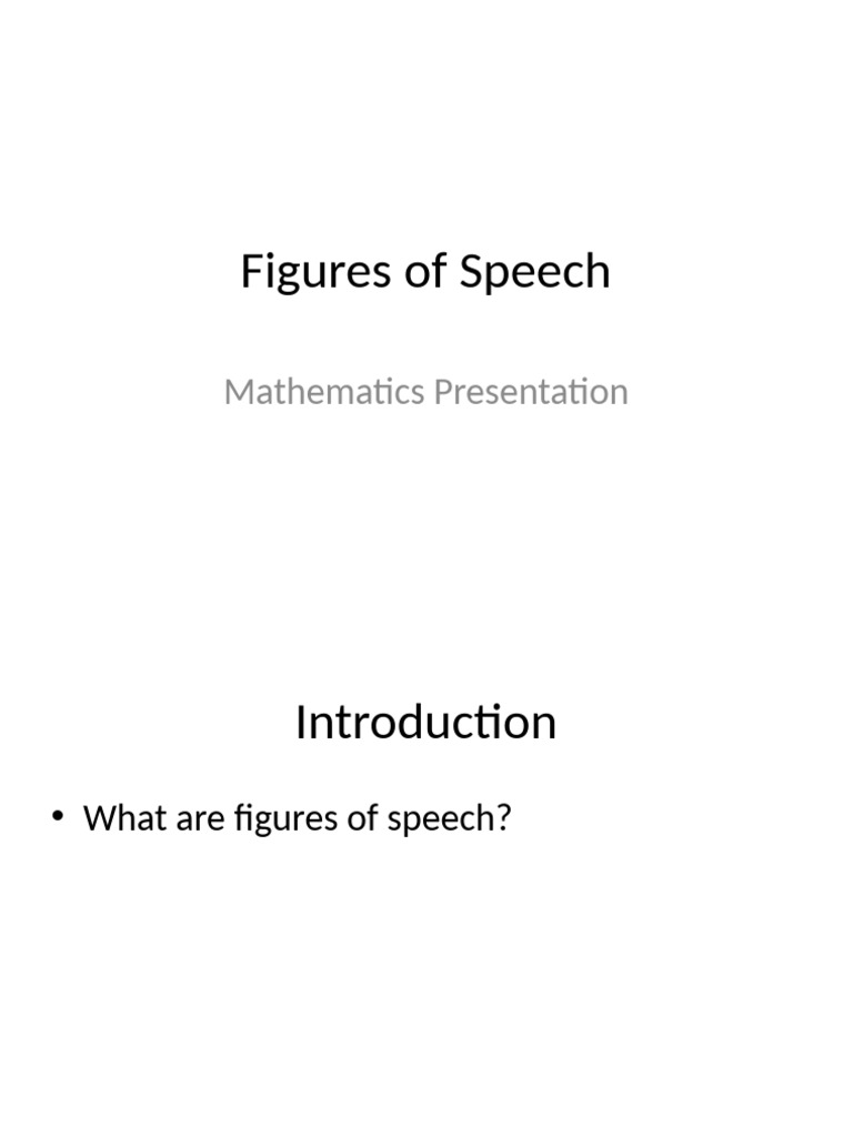 English Figures of Speech | PDF