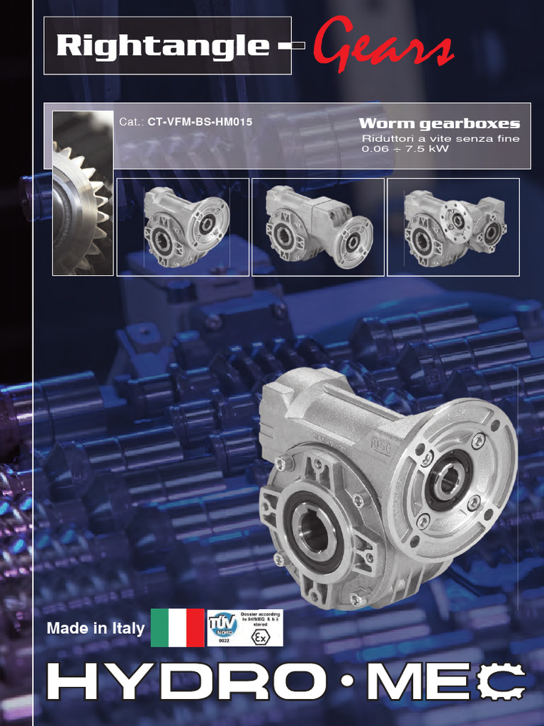 Rightangle Hydromec | PDF | Bearing (Mechanical) | Gear