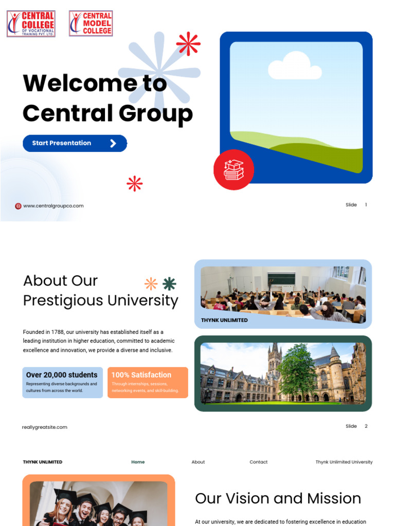 Colorful Modern University Presentation | PDF | University ...