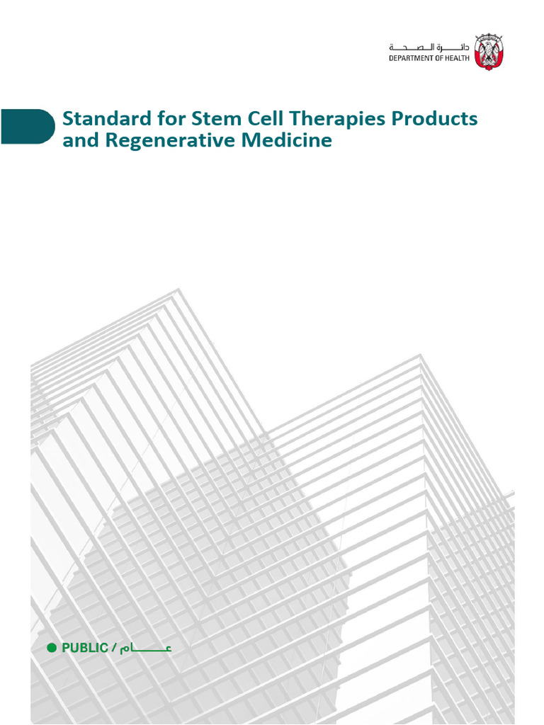 DOH Standards for Stem Cell Therapies | PDF | Hematopoietic Stem Cell ...