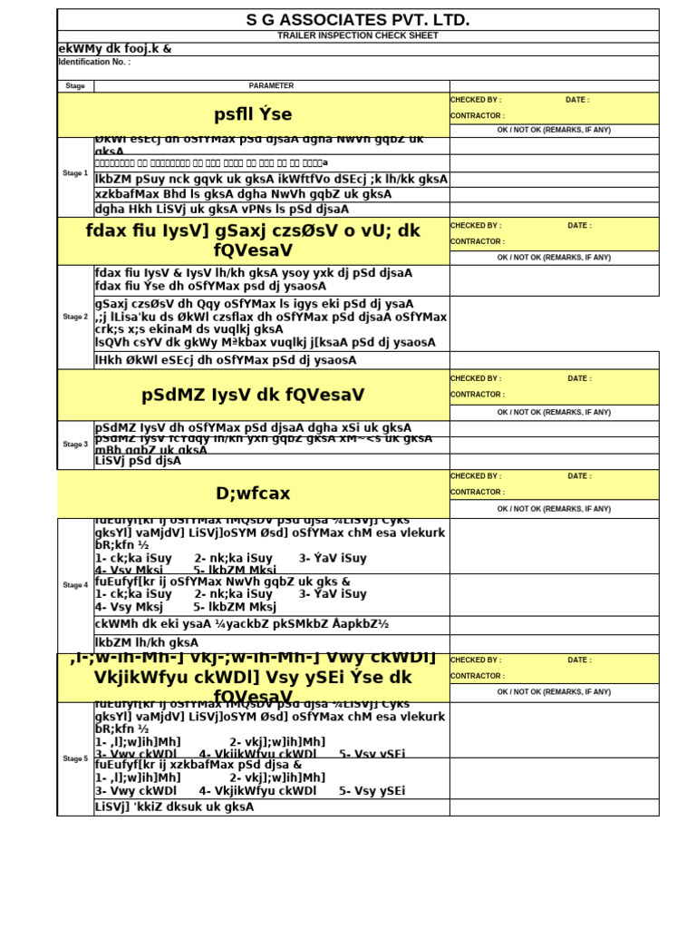 Trailer Inspection Checklist | PDF