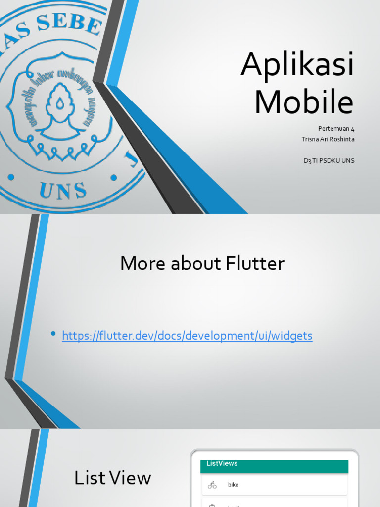 Pertemuan 4 - ListView | PDF