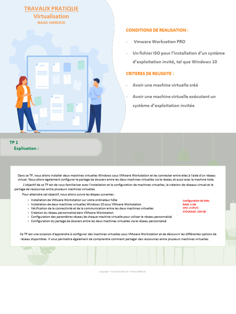 Création de VMs sous VMware Workstation | PDF | VMware | Machine virtuelle