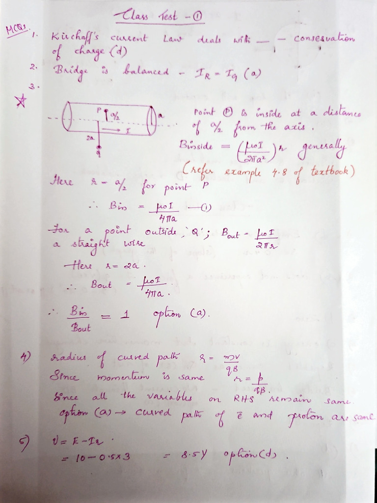 Answers For Test | PDF