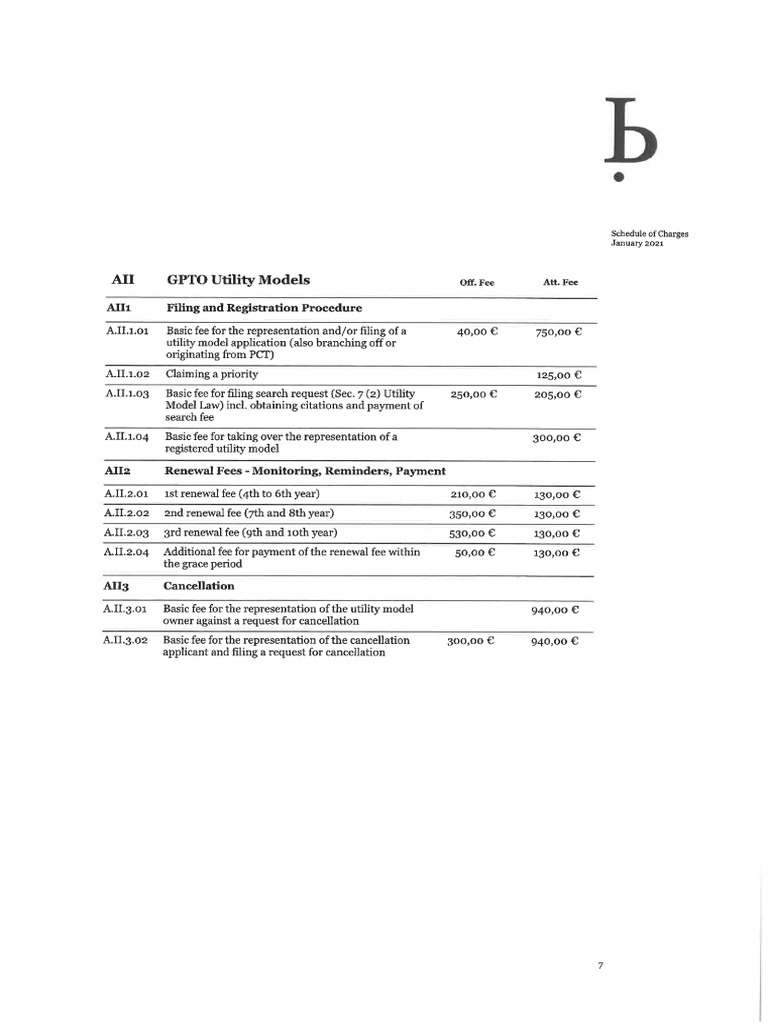 Costs German Utility Model | PDF