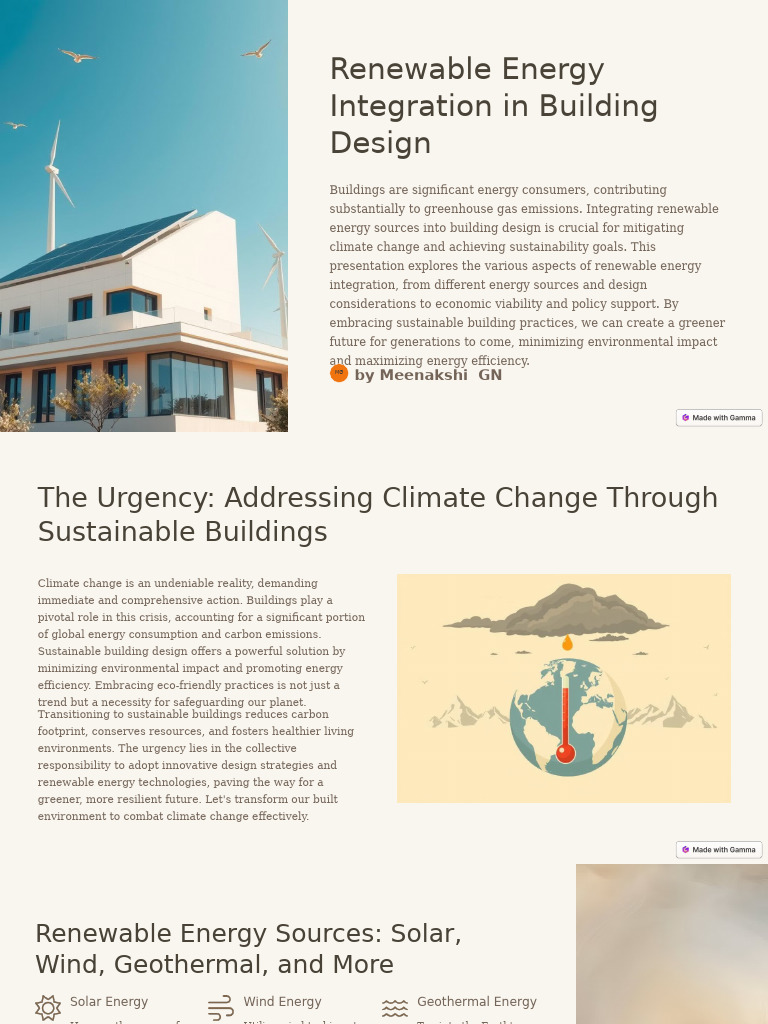 Renewable Energy in Building Design | PDF | Solar Energy | Renewable Energy