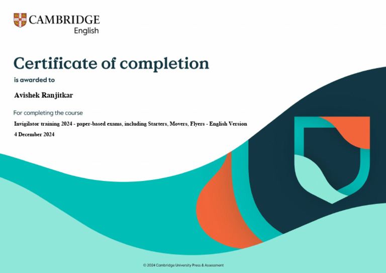 Invigilator Training 2024 Paper Based Exams, Including Starters, Movers, Flyers English Version ...