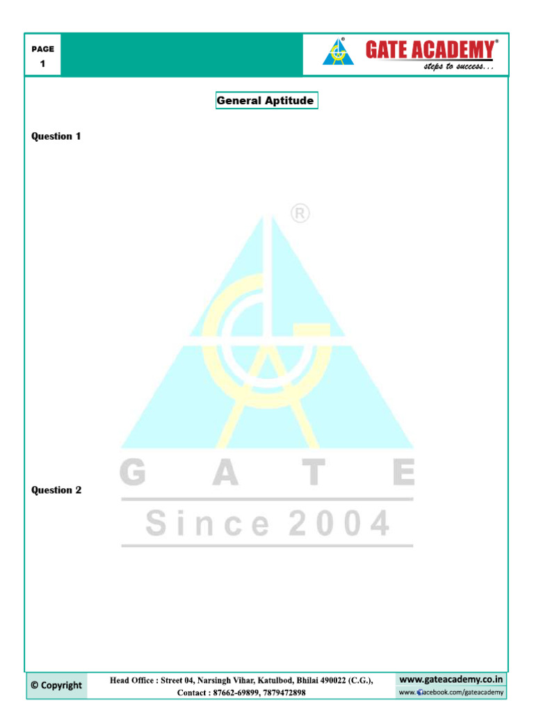 GATE 2025 Chemical Engineering Paper | PDF | Vortices | Enzyme