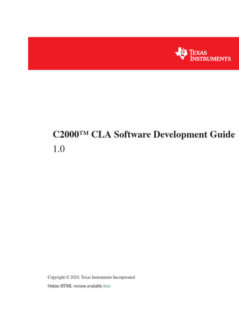 C2000 CLA Software Development Guide | PDF | Pointer (Computer Programming) | Integer (Computer ...