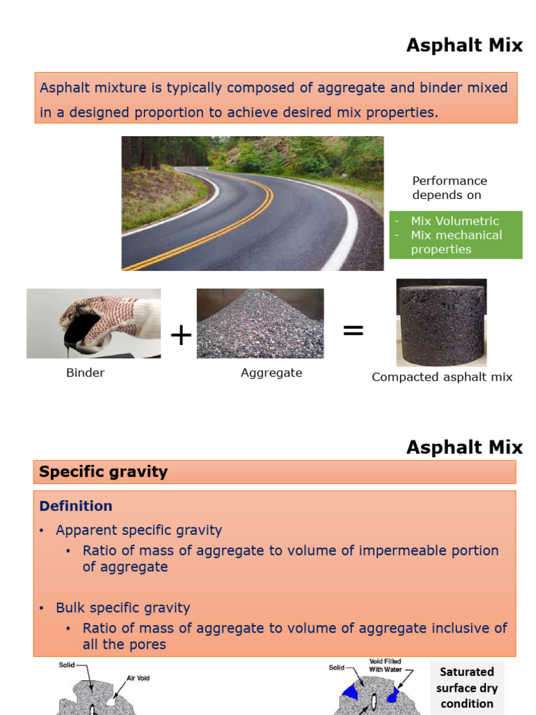 Asphalt Mix: Properties and Testing Guide | PDF | Concrete ...