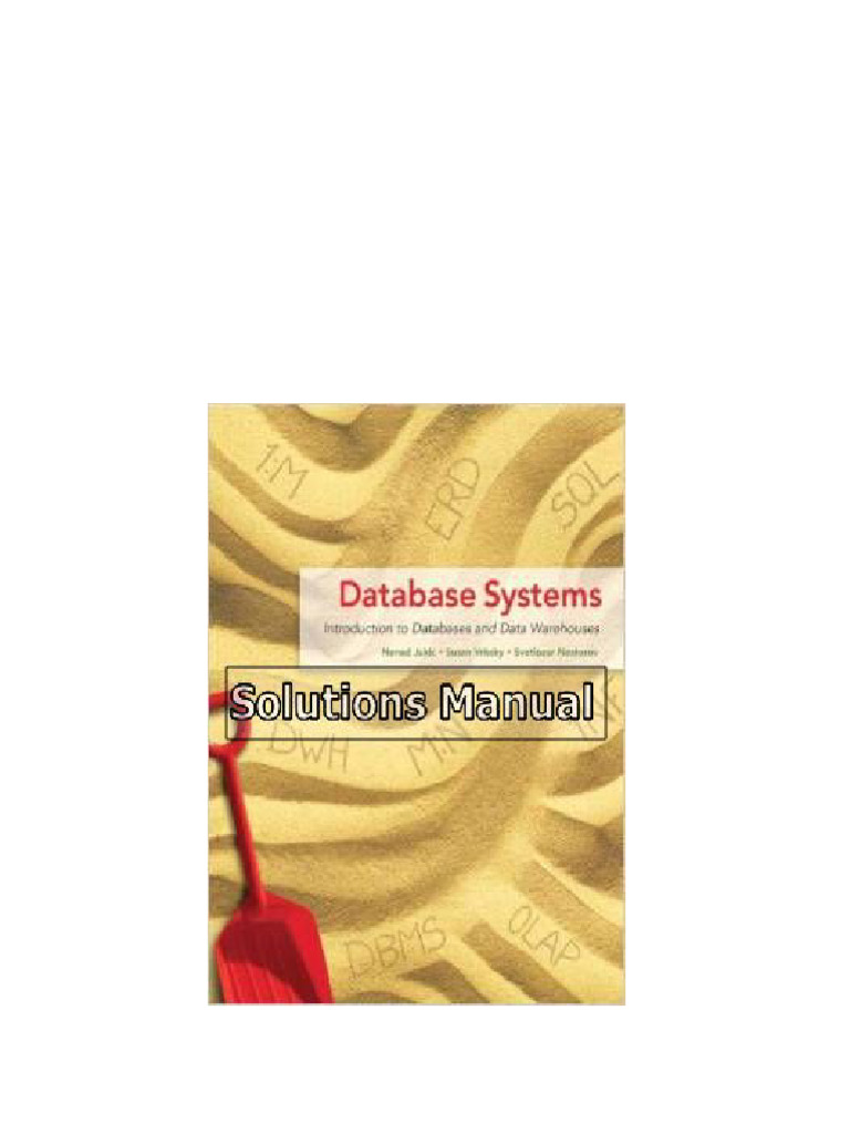 Database Systems Introduction to Databases and Data Warehouses 1st Edition Jukic Solutions ...