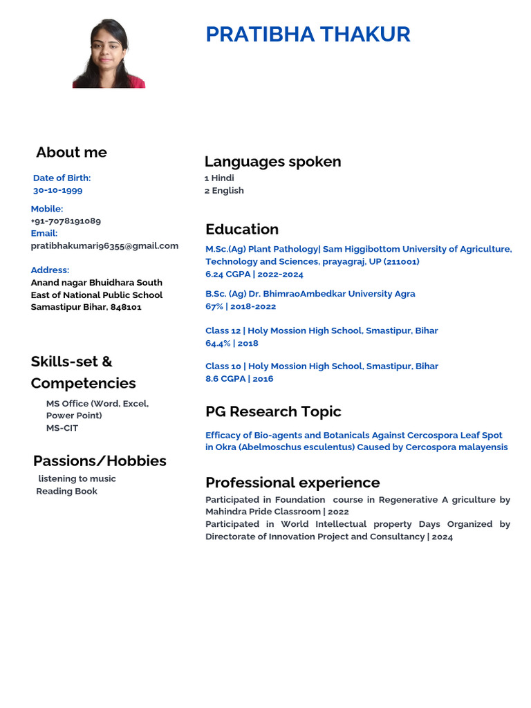 Pratibha Thakur | PDF