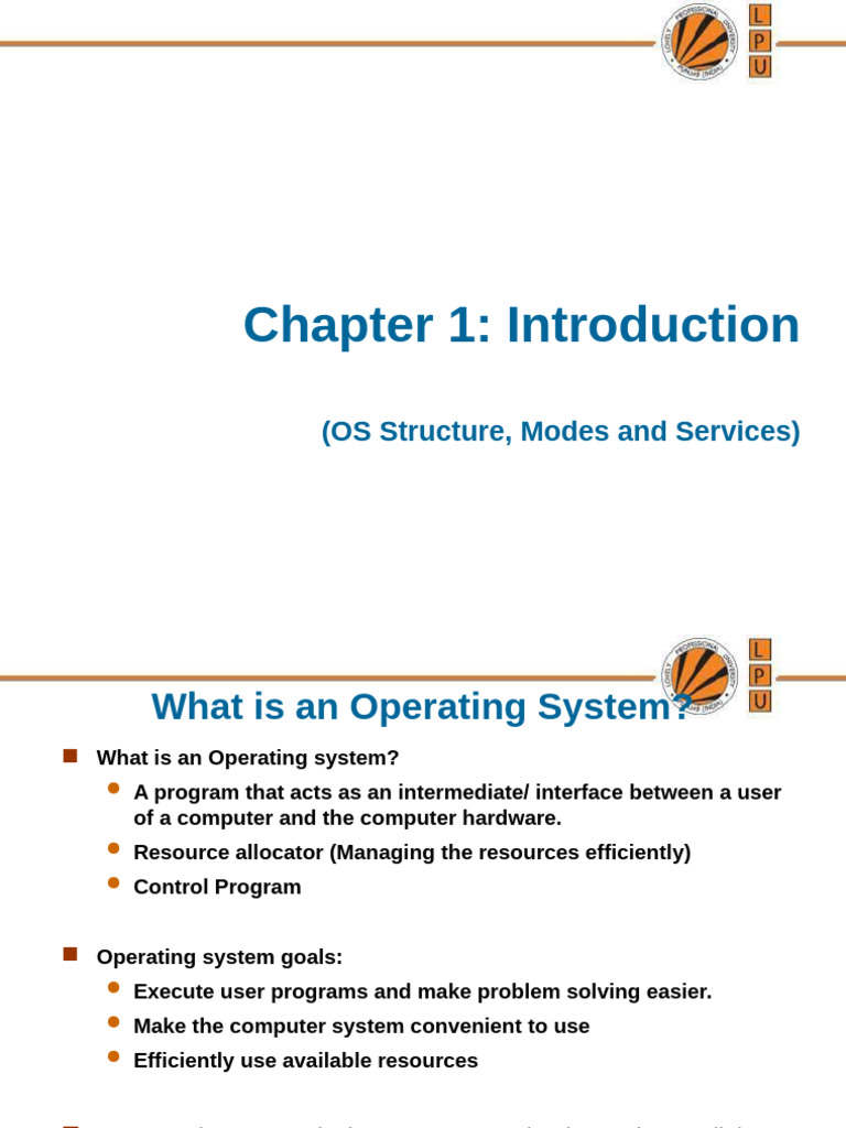 Unit1_Introduction to OS1 | PDF | Kernel (Operating System) | Operating System