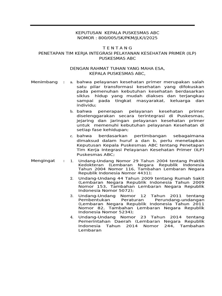 SK Tim Ilp PKM J2025 | PDF