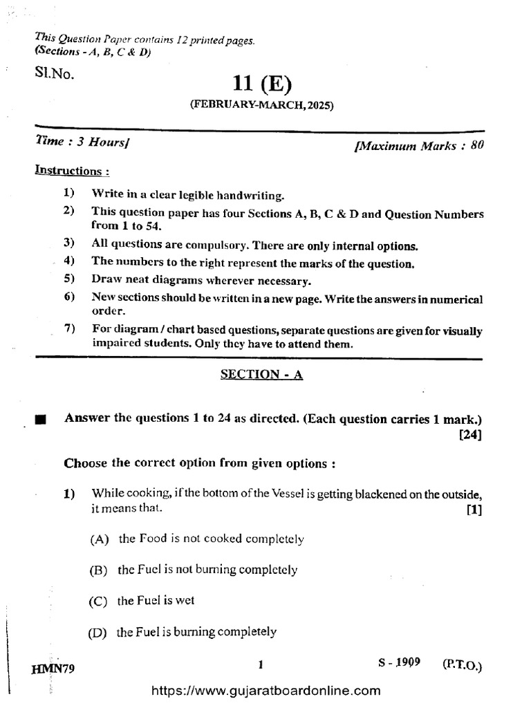 Gseb Class 10 Science 11 e Mar 2025 | PDF