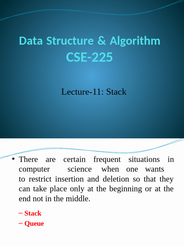 Data Structure Stacks (C++) | PDF | Theoretical Computer Science | Mathematical Logic