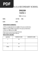 Form 4 Paper 1 English 2025 | PDF