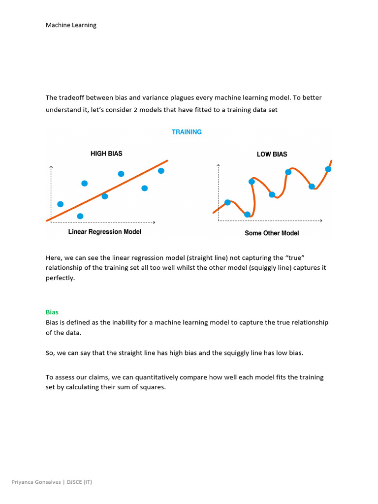 Bias-Variance Tradeoff in Machine Learning | PDF | Variance | Machine ...