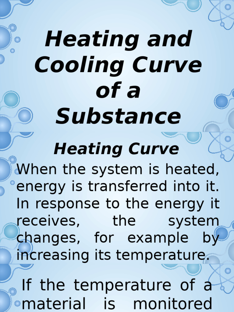 Lesson 6 Heating and Cooling Curve of A Substance | PDF | Temperature ...