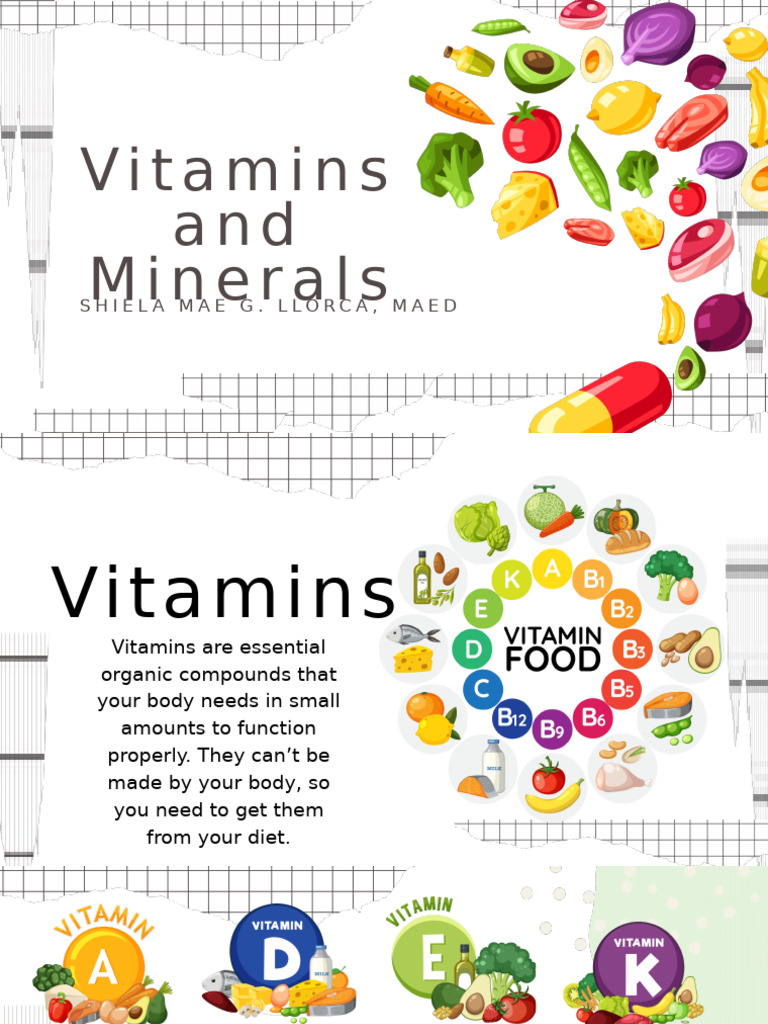 Nutrients - Vitamins and Minerals | PDF | Vitamin | Nutrients