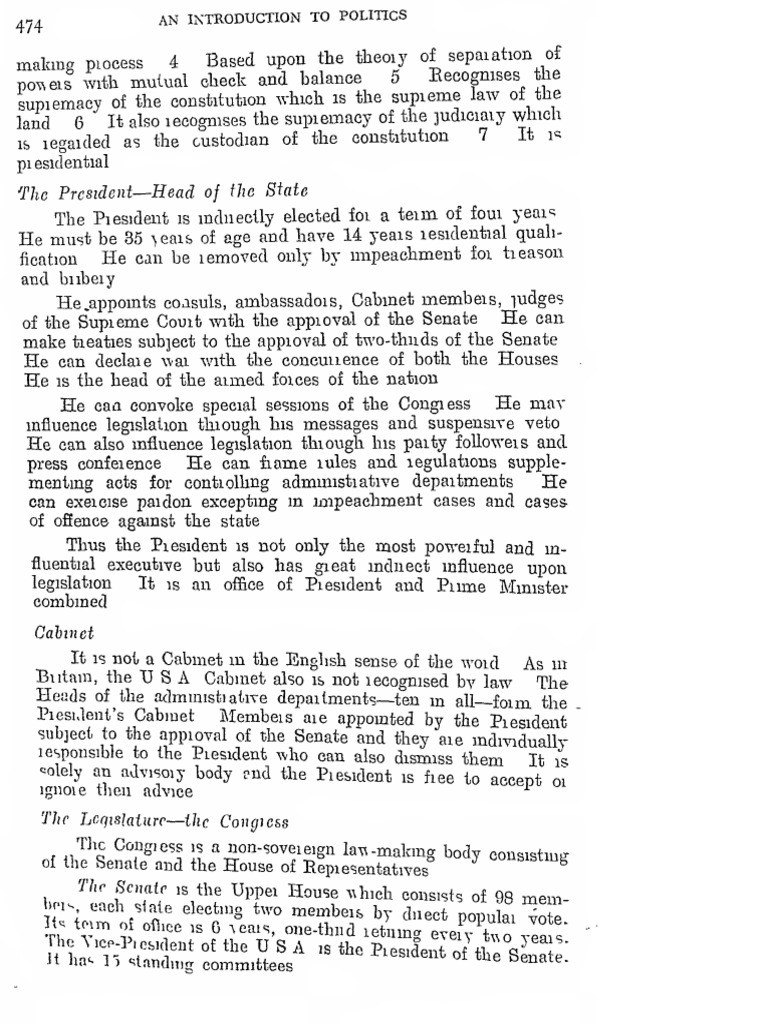 To Politics Part I Text 54 | PDF | Presidents Of The United States ...