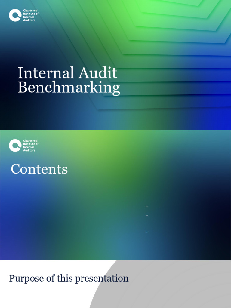 Internal Audit Benchmarking Part One | PDF | Internal Audit | Full Time ...