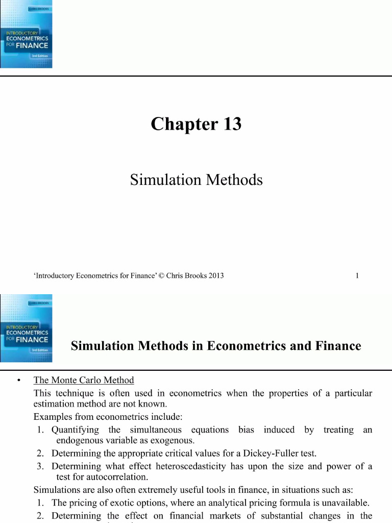 Chap 13 - Simulation Method | PDF