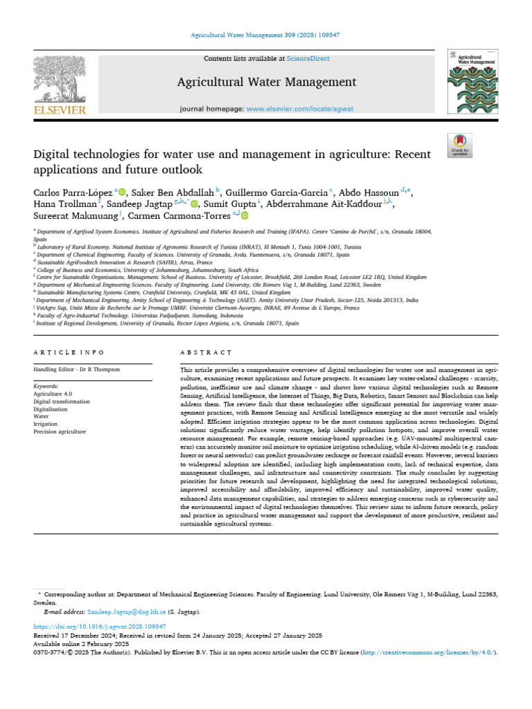 Digital | PDF | Agriculture | Water Scarcity