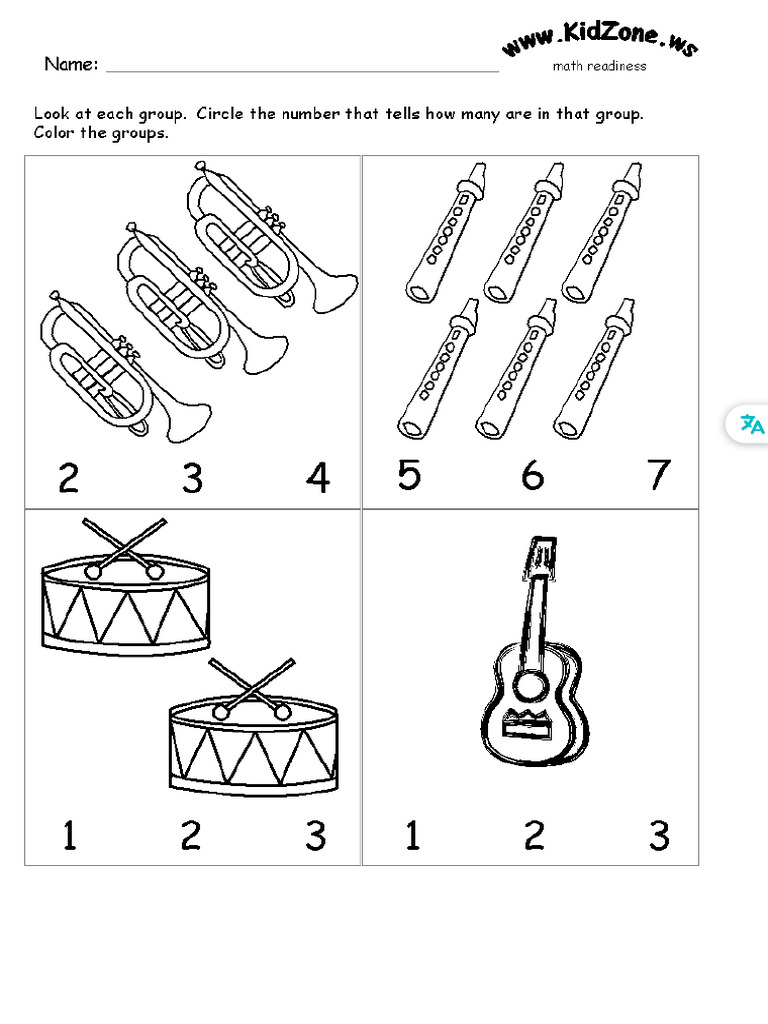 Worksheet Template Printing 6 | PDF