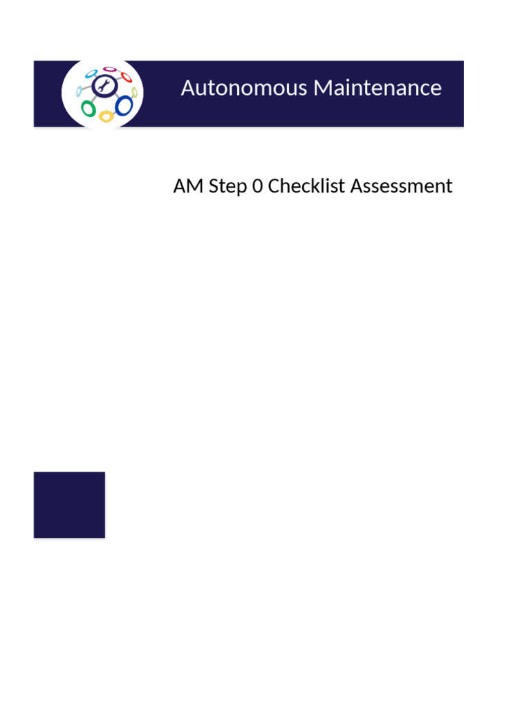 AM Step 0 Checklist Overview | PDF