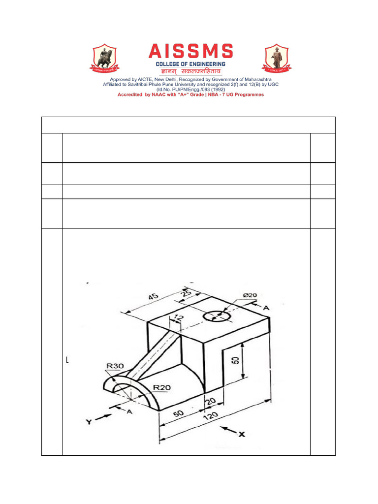 Assignment - Engineering Graphics - 2024-25 - Div - V | PDF | Ellipse | Geometric Shapes