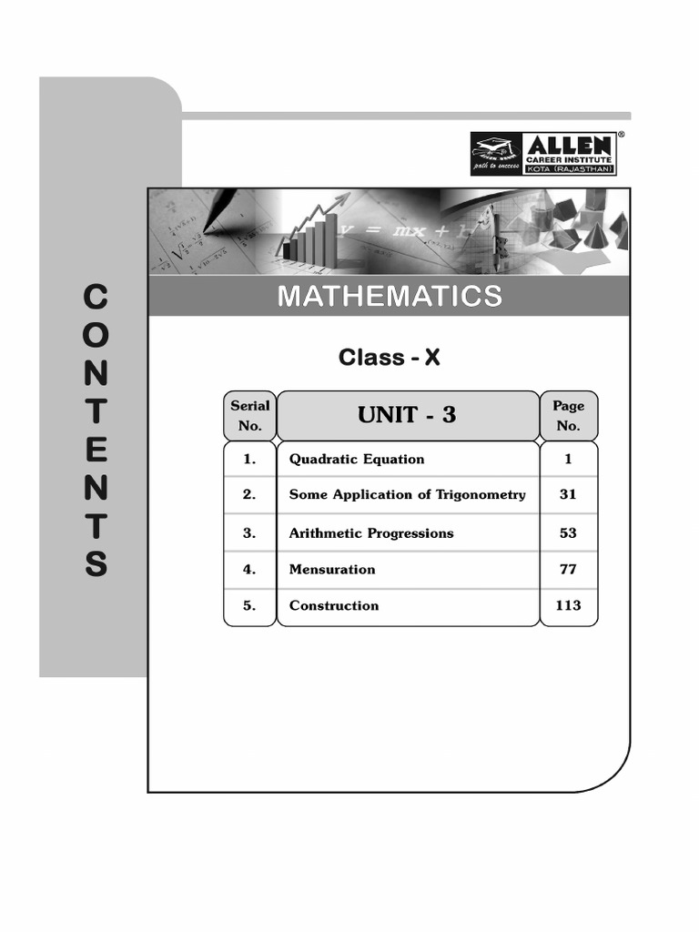 UNIT 3 Math | PDF