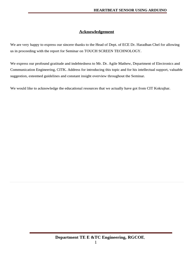 Heartbeat Sensor Using Arduino Pratik1 Pdf Arduino Amplifier